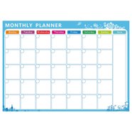 WallDeca Monthly Dry Erase Wall Calendar Planner Whiteboard: Wipe off ...