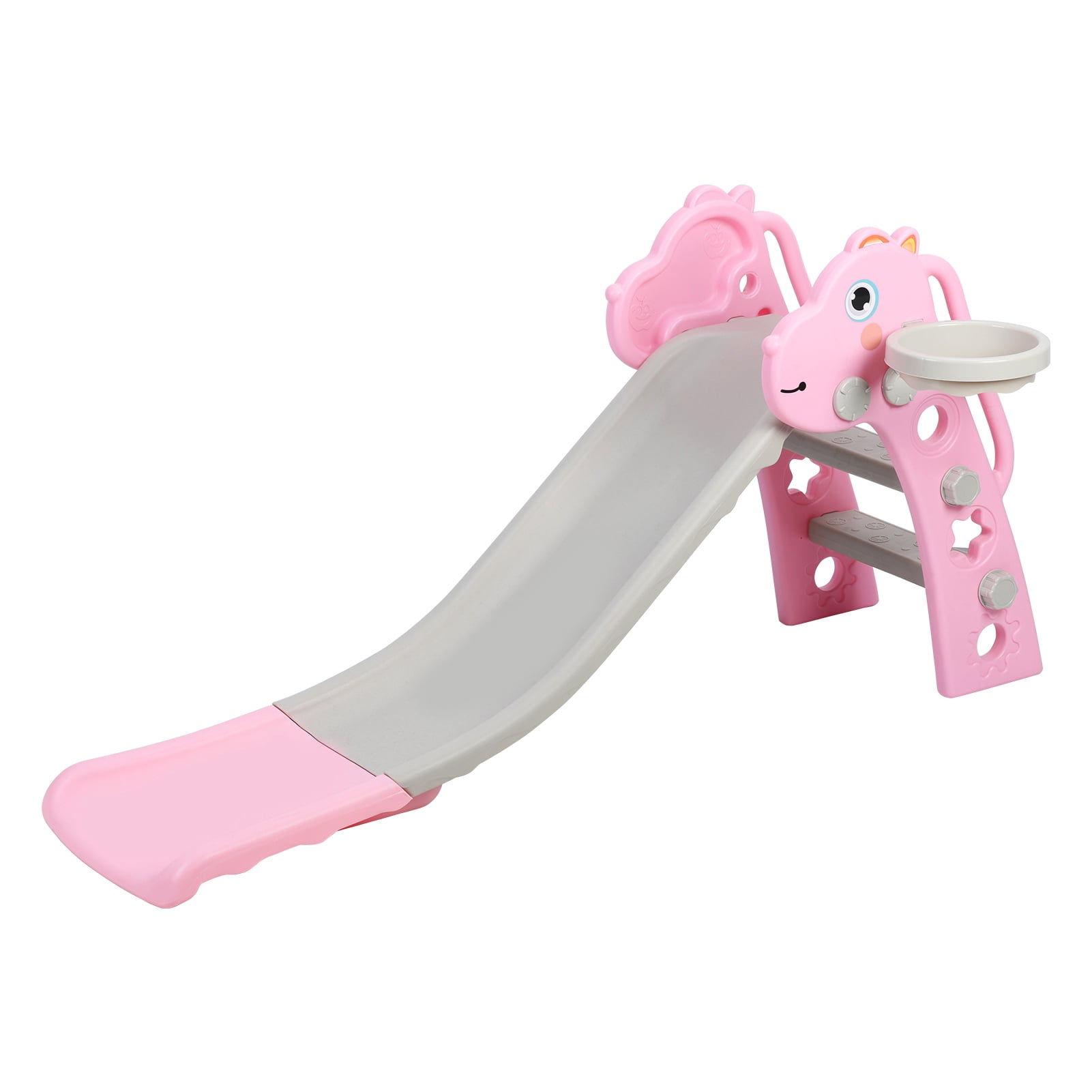 jiemuces Toddler Slide, Cartoon Themed Kids Slide, 3 in 1 Toddler Slide ...