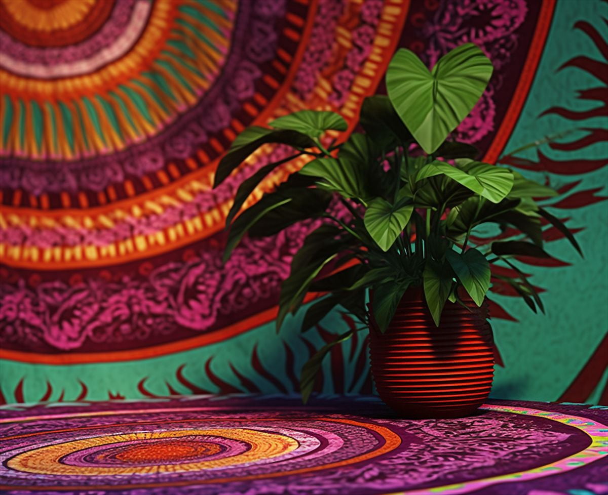 jigsaw Puzzles 500 pieces Bohemian Indian Psychedelic flower Formation ...