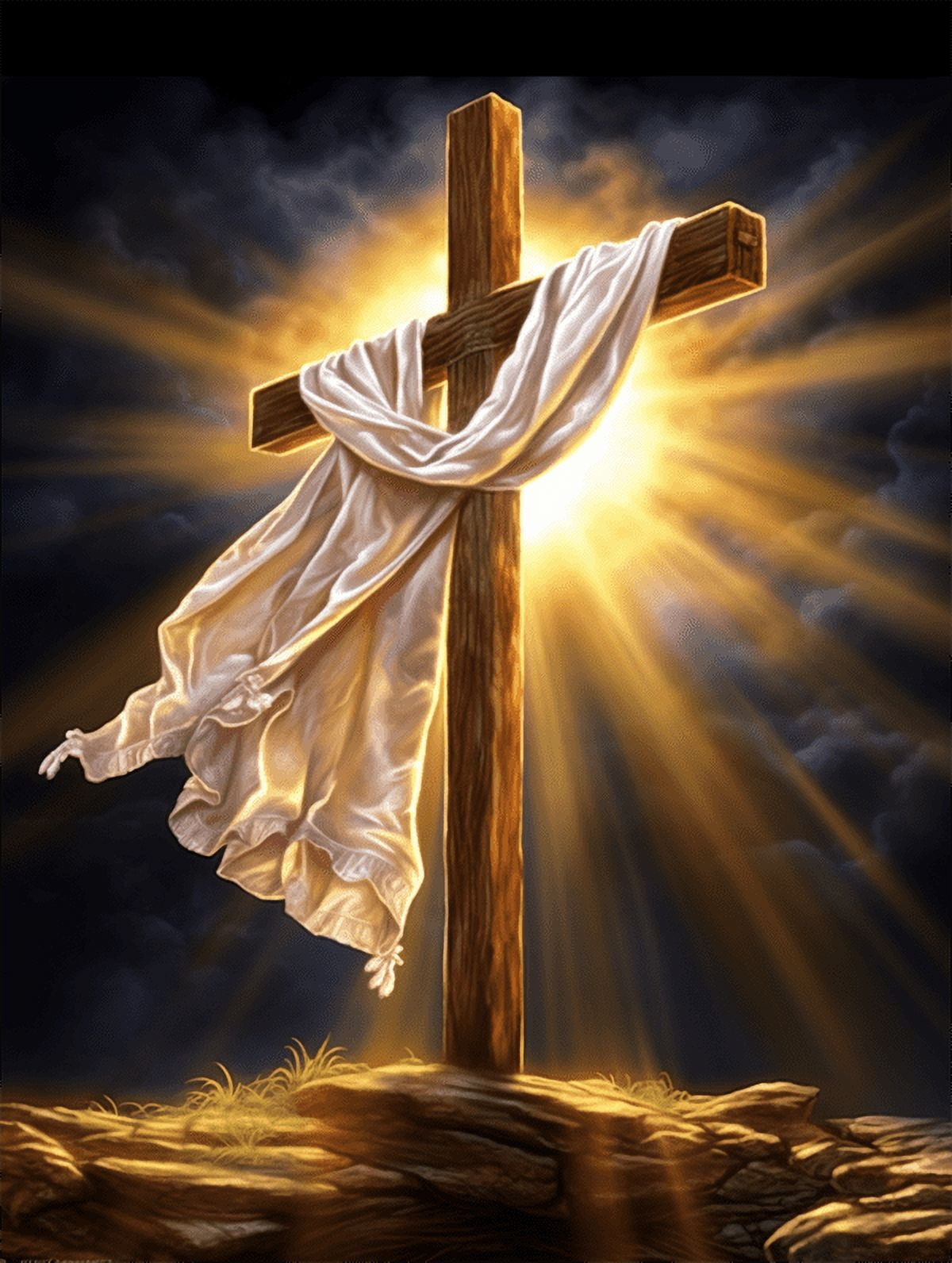 jigsaw Puzzles 500 pieces He is Risen Jesus Formation wooden ...