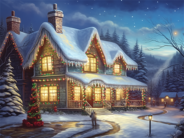jigsaw puzzles 500 pieces Holiday National house Xmas Vacation Merry ...