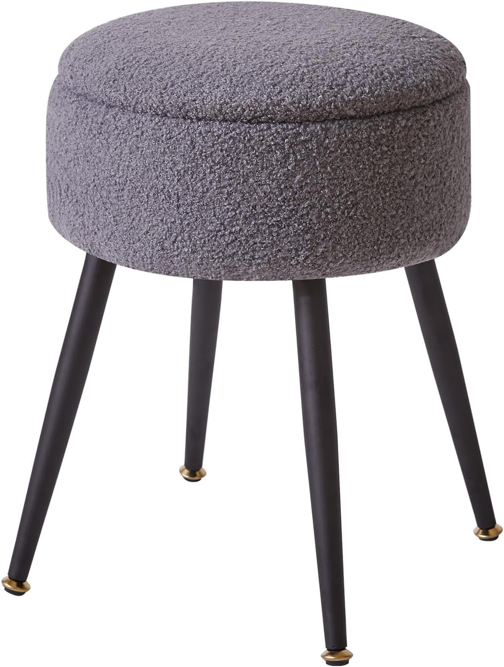 vhibuon Stool with Storage Round Foot Stools Ottoman Foot Rest for ...