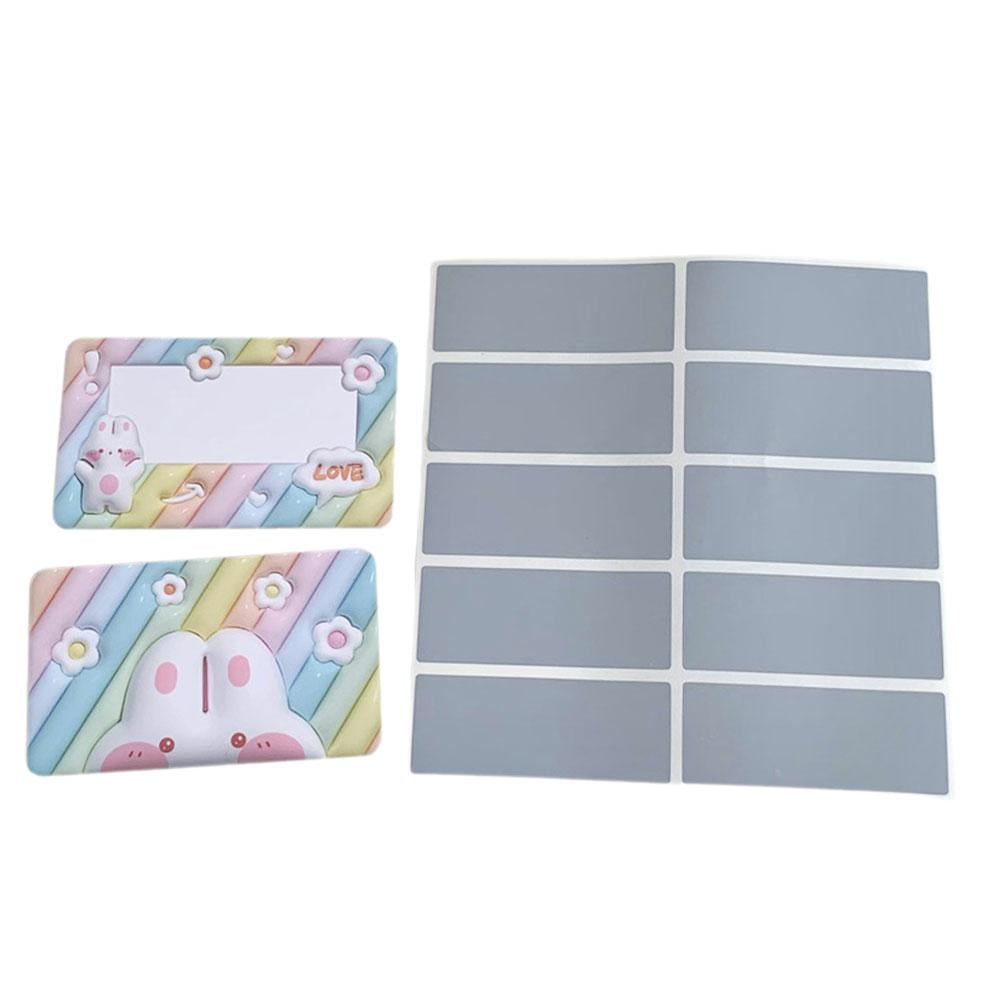 jileijar 20pcs Paper Coating Stickers Grey Homemade Scratching Cards ...