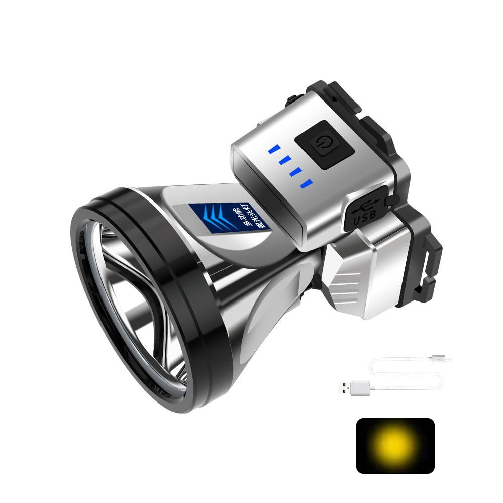 jileijar 2400mAh Long-range LED Headlight For Outdoor Night Miner's ...