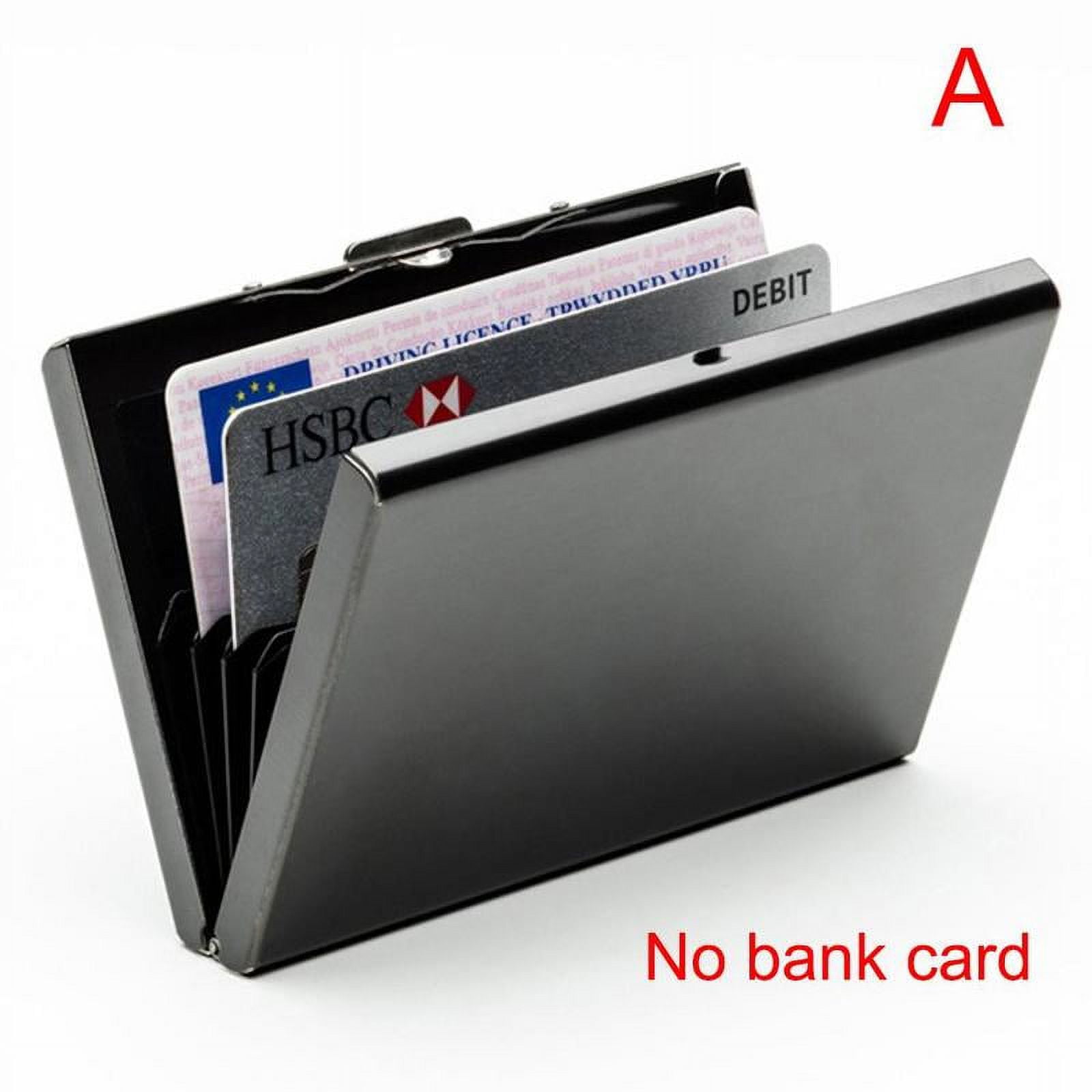 jileijar Aluminum Metal Slim Scan Credit Card Holder Blocking Case New ...
