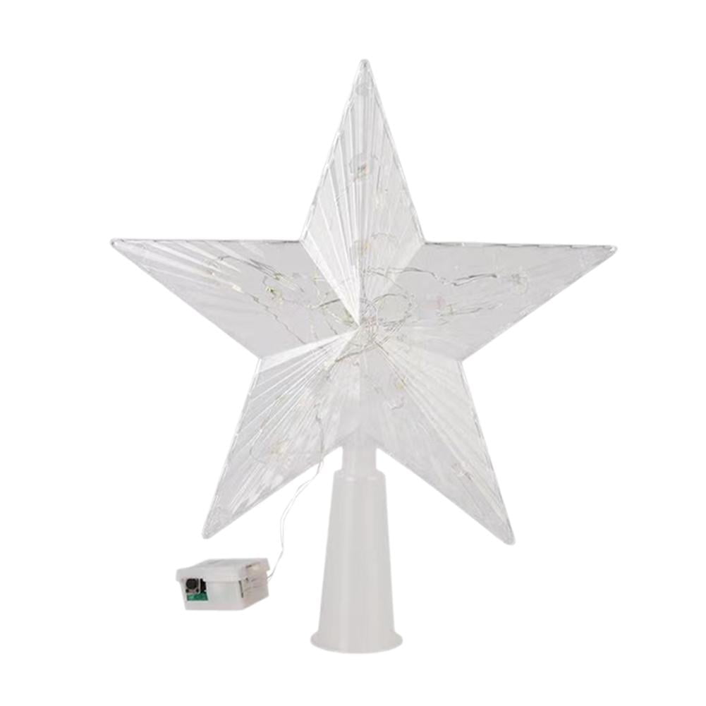 jileijar Christmas Star Tree Topper,Light Up Christmas Tree Topper ...