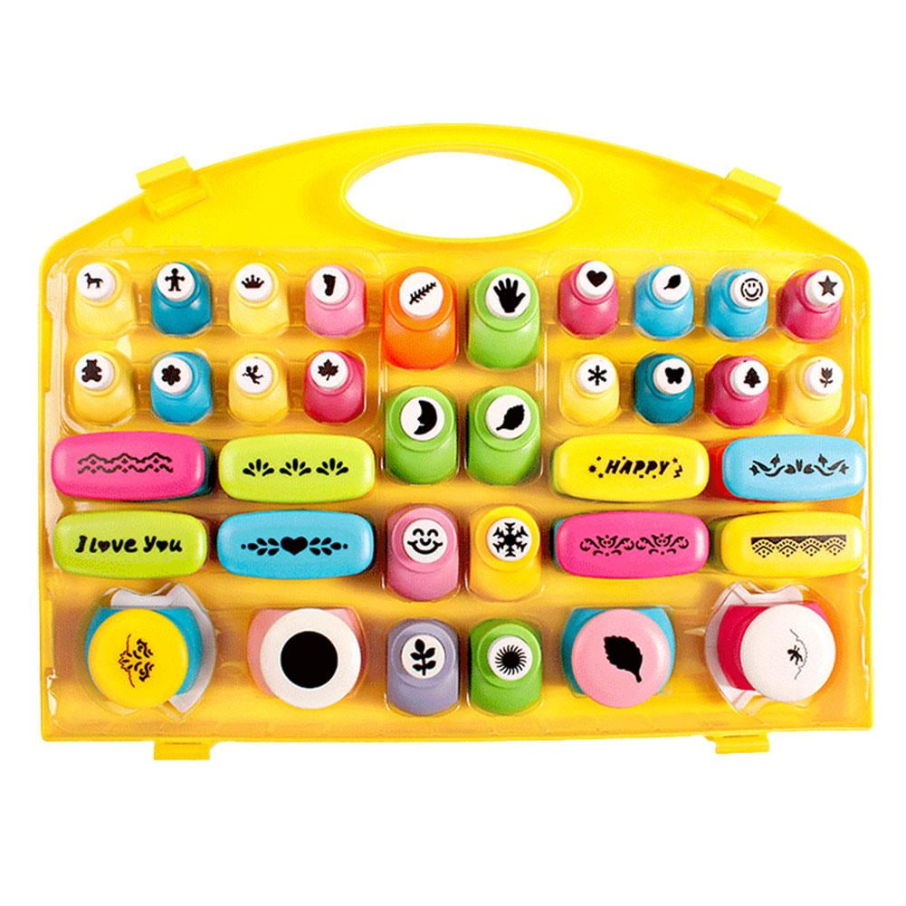 jileijar DIY Embossing Machine for Children Kids DIY Punch Shapes Set ...