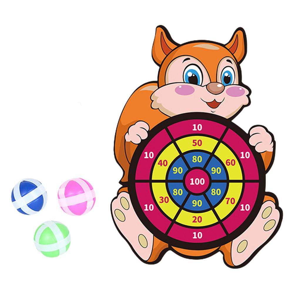 jileijar Kids Target Throwing Plate Sticky Ball Self-adhesive Indoor ...
