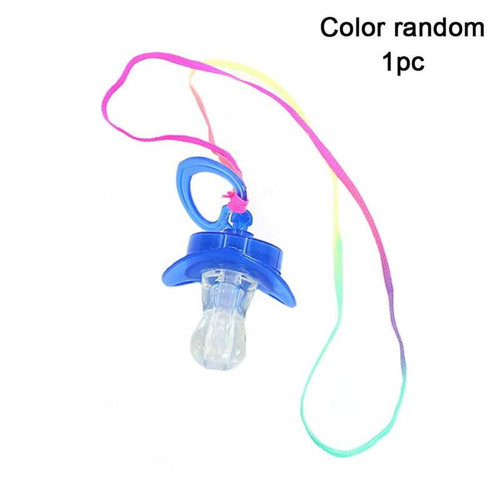 jileijar Light Up Pacifier LED Rave Party Glow Glowing Whistle Flashing ...