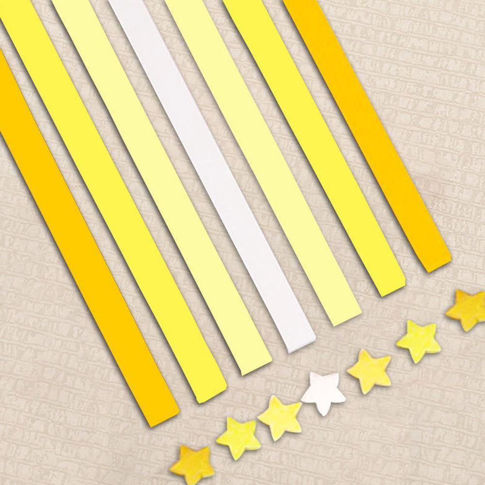 jileijar Lucky Stars Origami Paper Folding Craft Shinny Strips Double ...