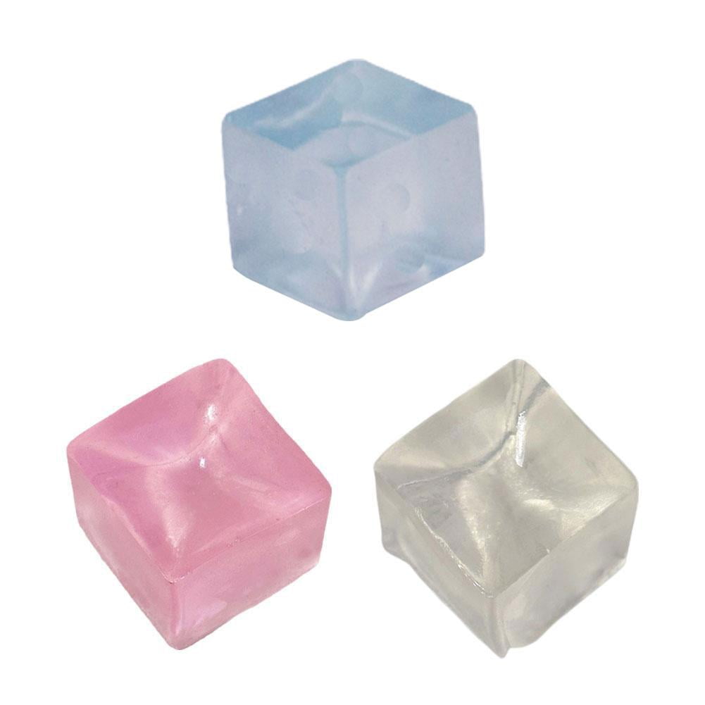 jileijar Mini Ice Block Stress Ball Toy Anti Stress Cube Squeeze Toy ...