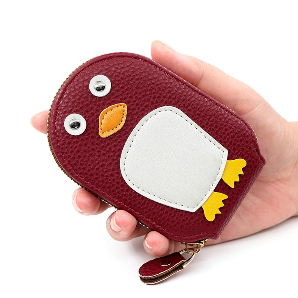 jileijar Organ Style Credit Card Holder Cartoon Penguin Wallet Coin ...