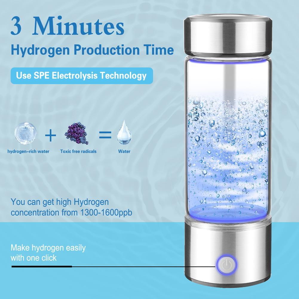 jileijar Portable Hydrogen Water Ionizer Machine, Rechargeable Hydrogen ...