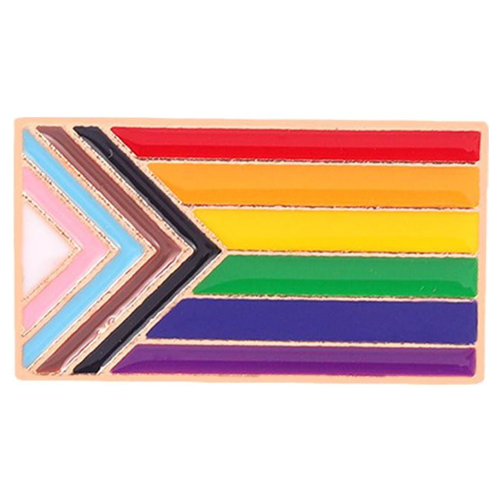 jileijar Progress Pride Flag Lapel Pin,Gay Trans Badge,Rainbow Brooch ...