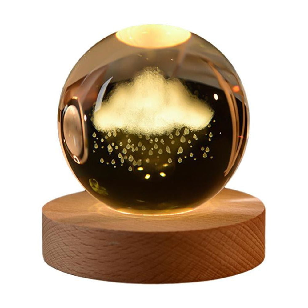 jileijar Starry Night Light Calming Stellar Spheres Starry Sky Crystal ...