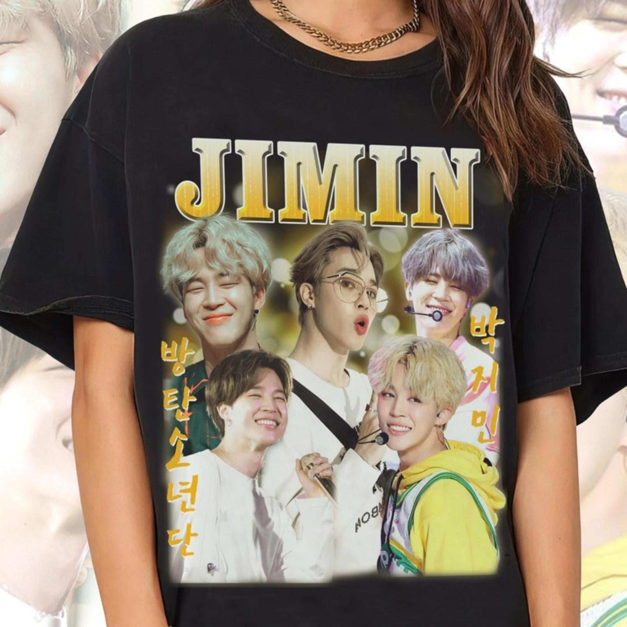 jimin shirt vintage 90s style, Unisex Shirt - Walmart.com