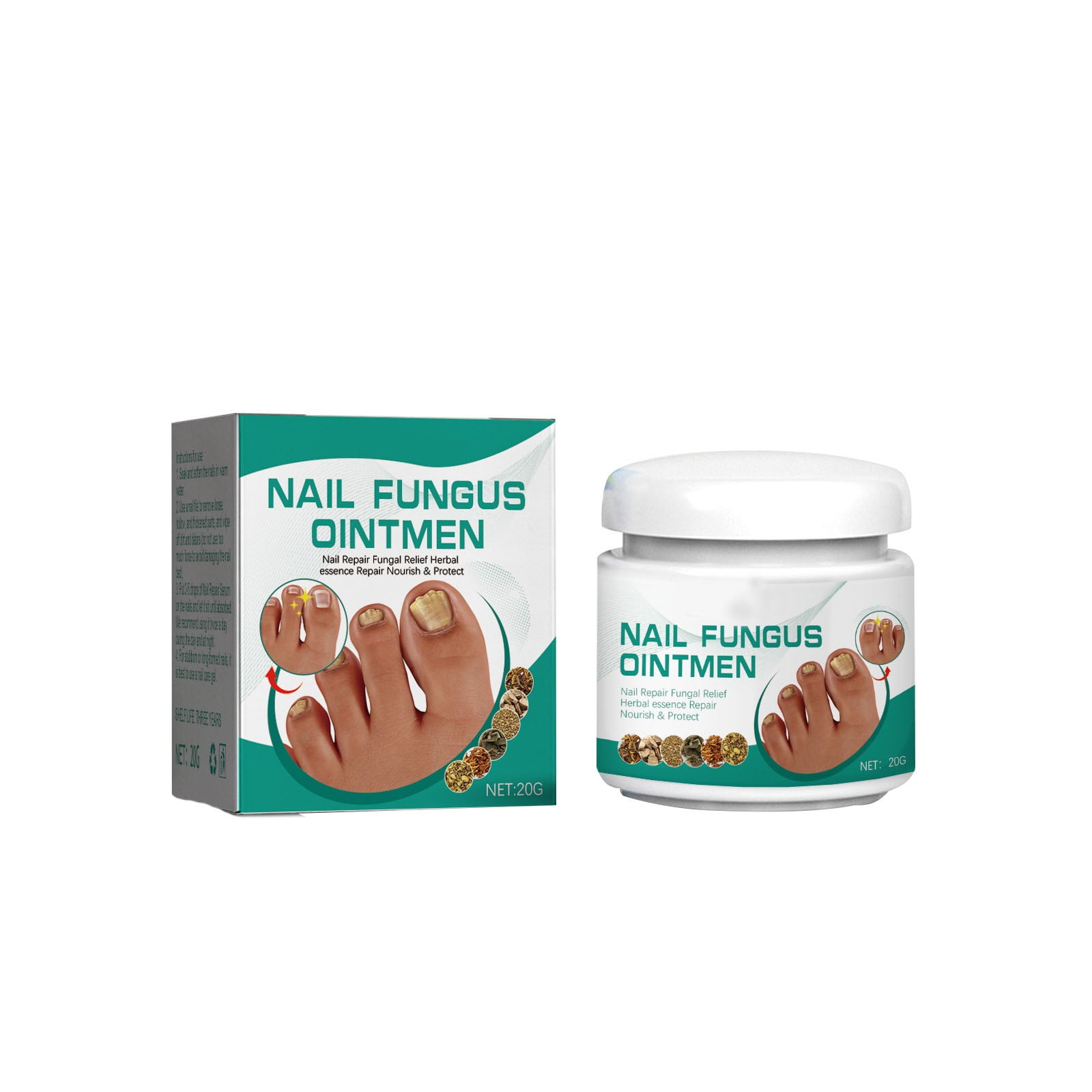 jinhua058 Gray Nail Paste, Thickened Shiny Nail, Gray Nail Repairs ...