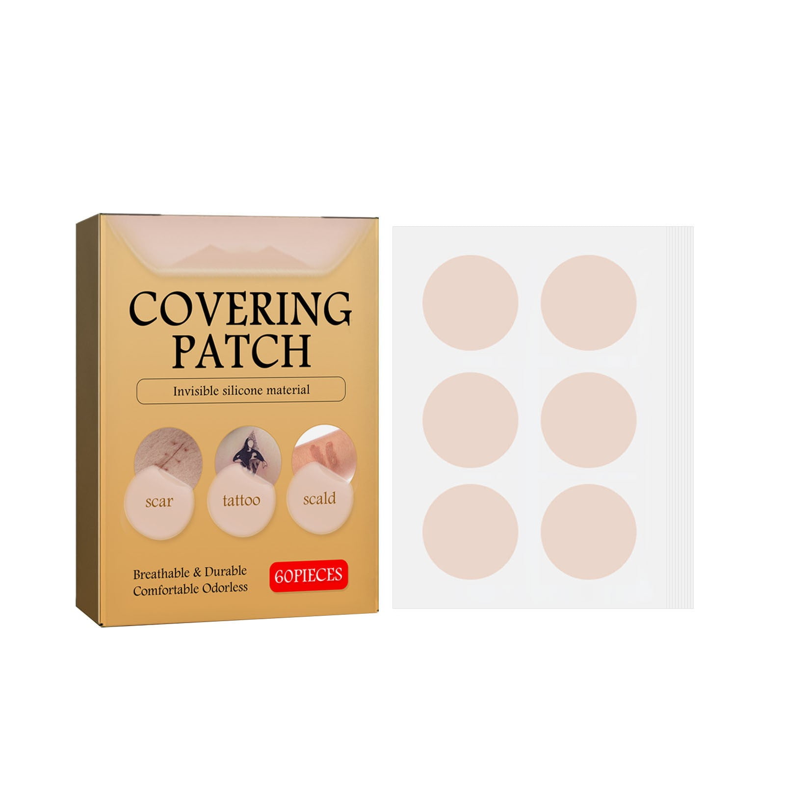 jinhua058 Skin Concealer Patch, Skin Scar Acne Mark Cover Patch Skin ...