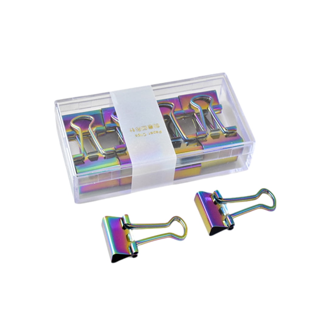 jinsenhg 12pcs Clip Papers With Ease - Metal Binder Clips For Organized ...