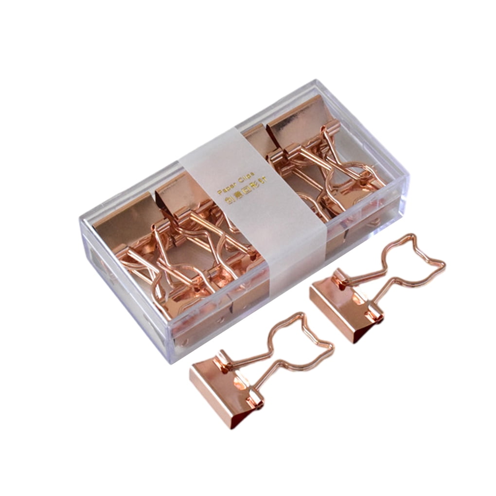 jinsenhg 12pcs Clip Papers With Ease - Metal Binder Clips For Organized ...