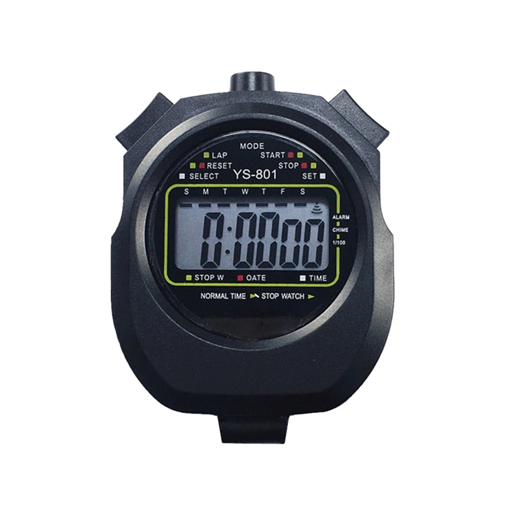 jinsenhg Black Waterproof Stopwatch Timer Large Screen And Font For ...