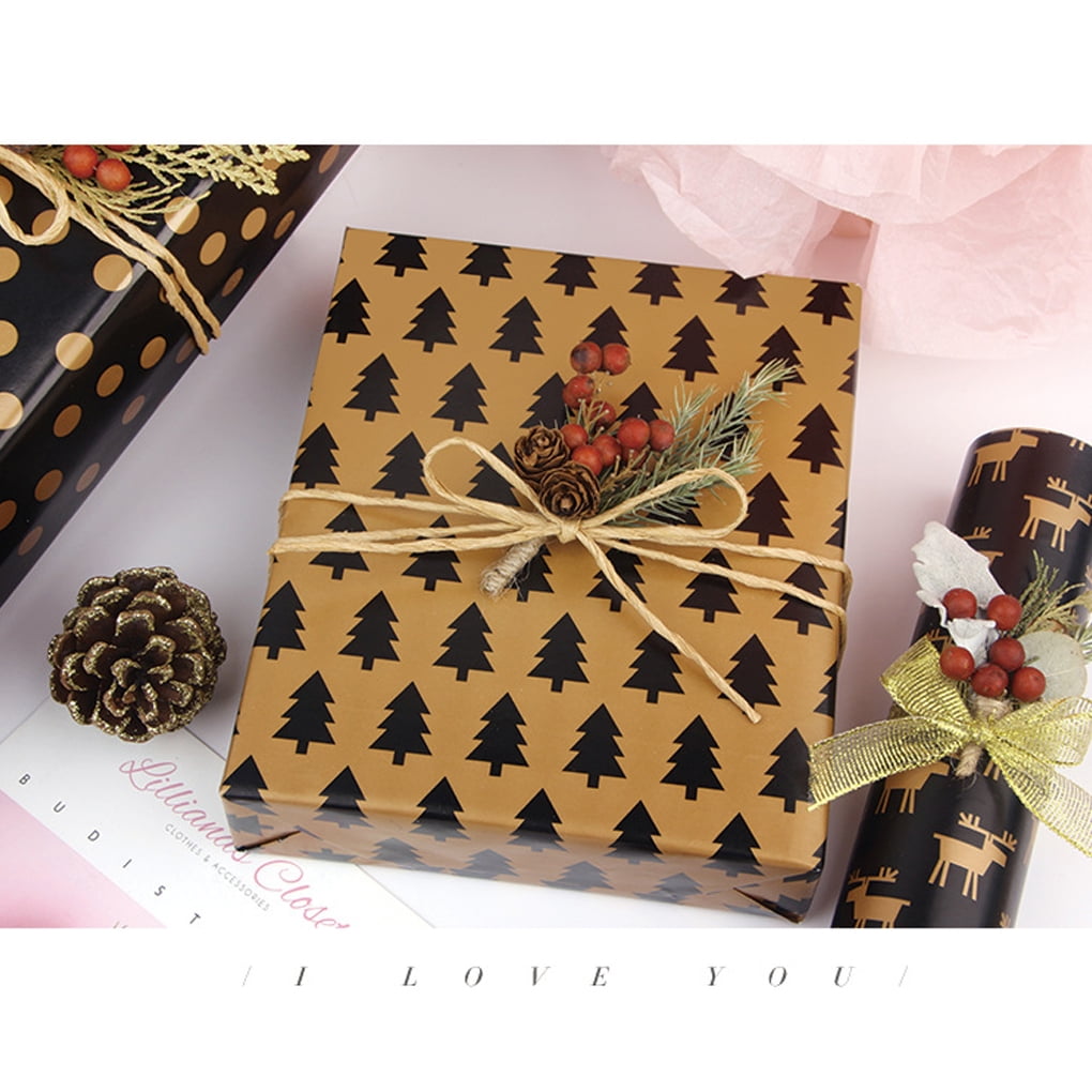 jinsenhg Elegant And Delicate Christmas ple Gift Wrapping Sheet ...