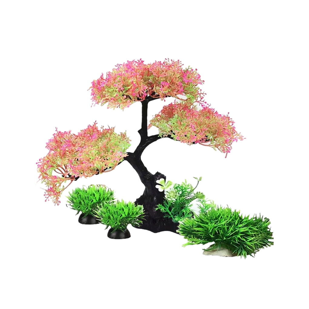 jinsenhg Lifelike Simulation Tree For Fish Tank - ABS For Stability And ...