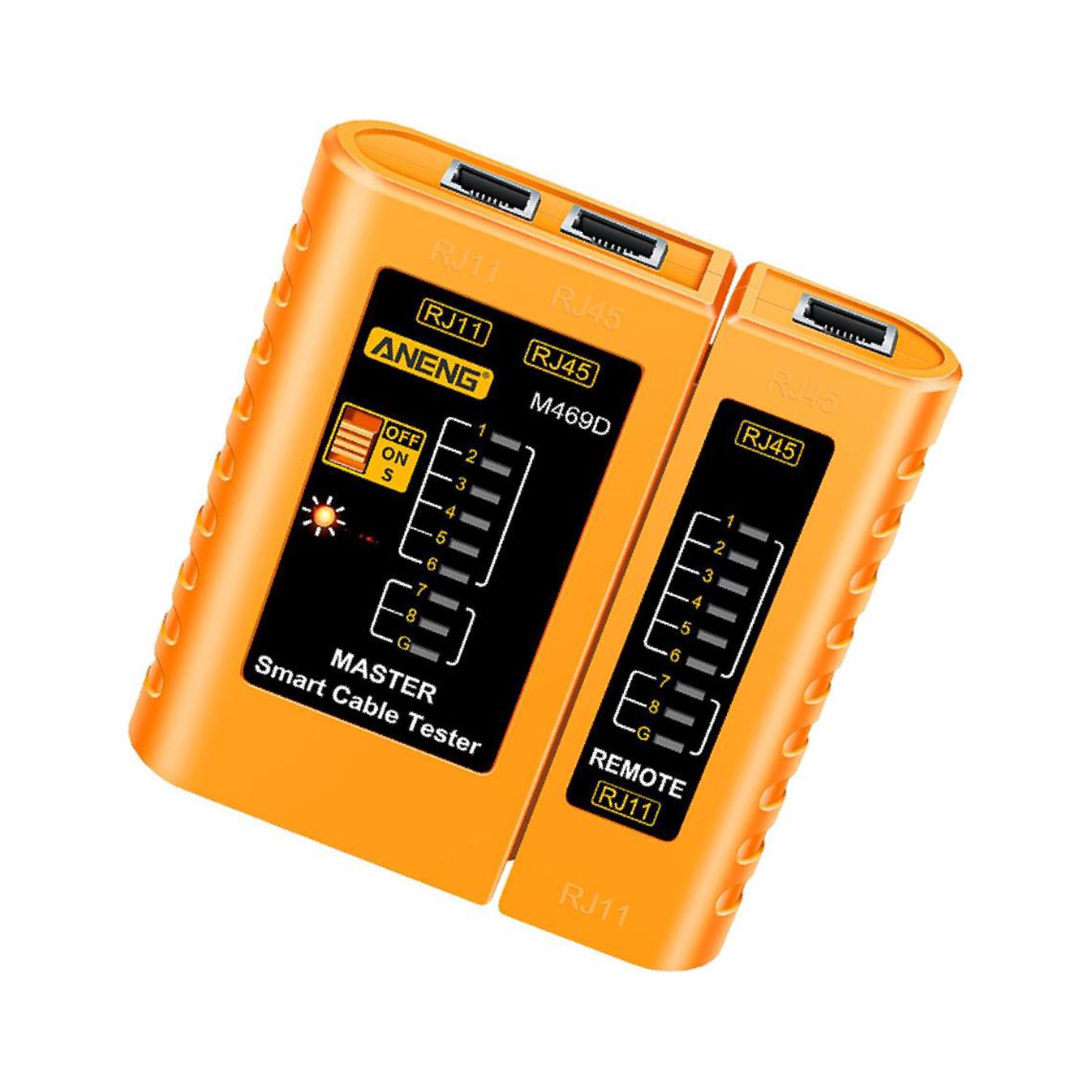 jinsenhg Network Cable Tester Tool for Ethernet Cat5 Cat5E Cat6 ...