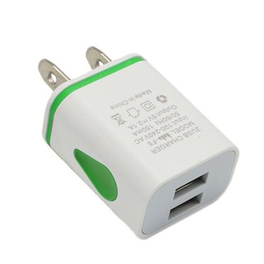 Onn. 2.4A Universal Wall Charger Block, White - Walmart.com