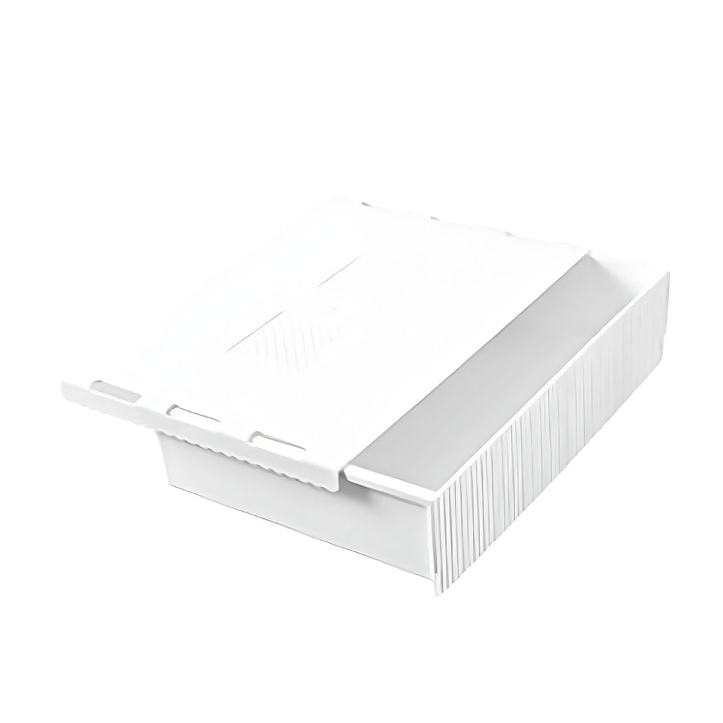 jinsenhg White Under Table Storage Box Adhesive And Durable Desk Drawer ...