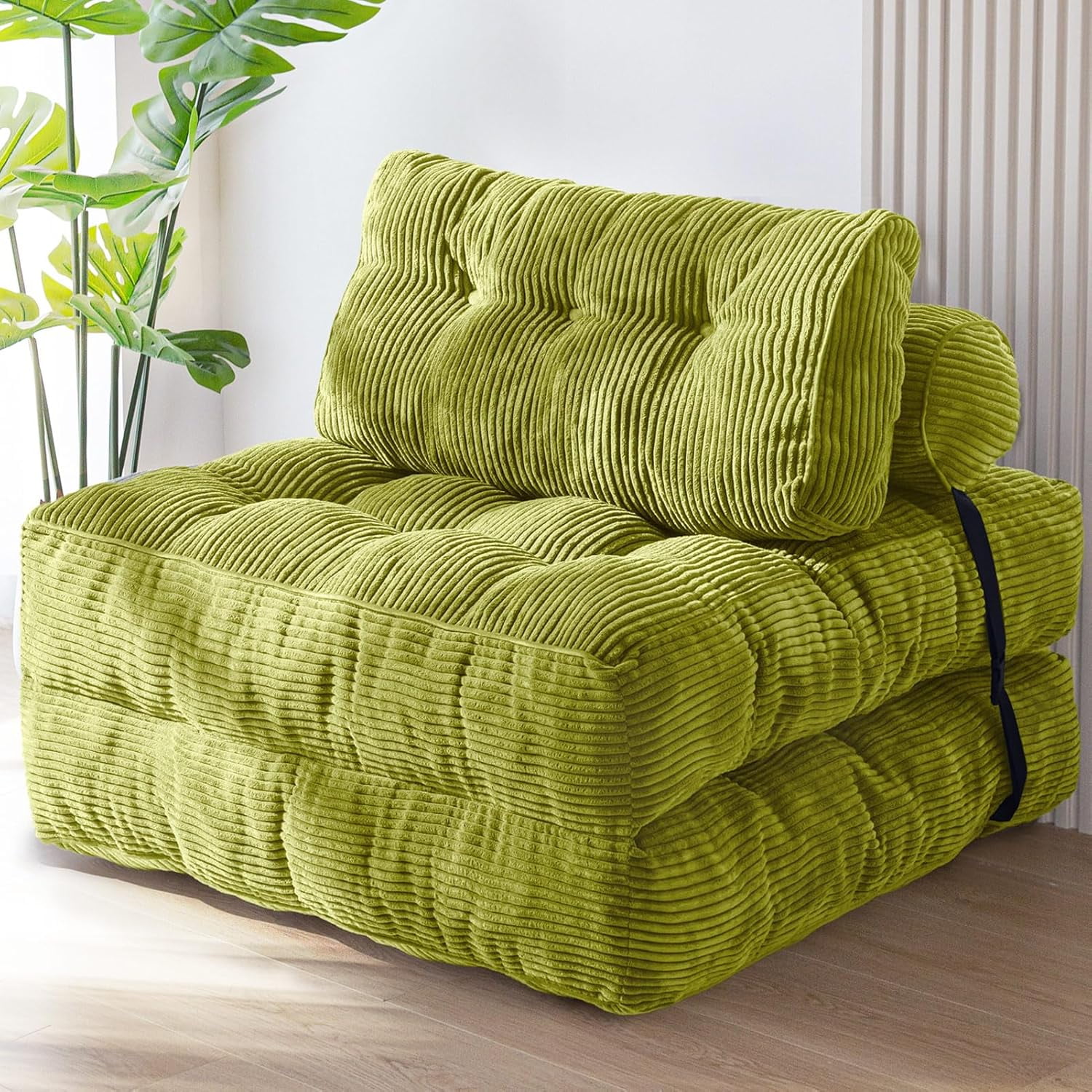 jiok Folding Sofa Bed, Convertible Sleeper Chair with Pilow Foldable ...