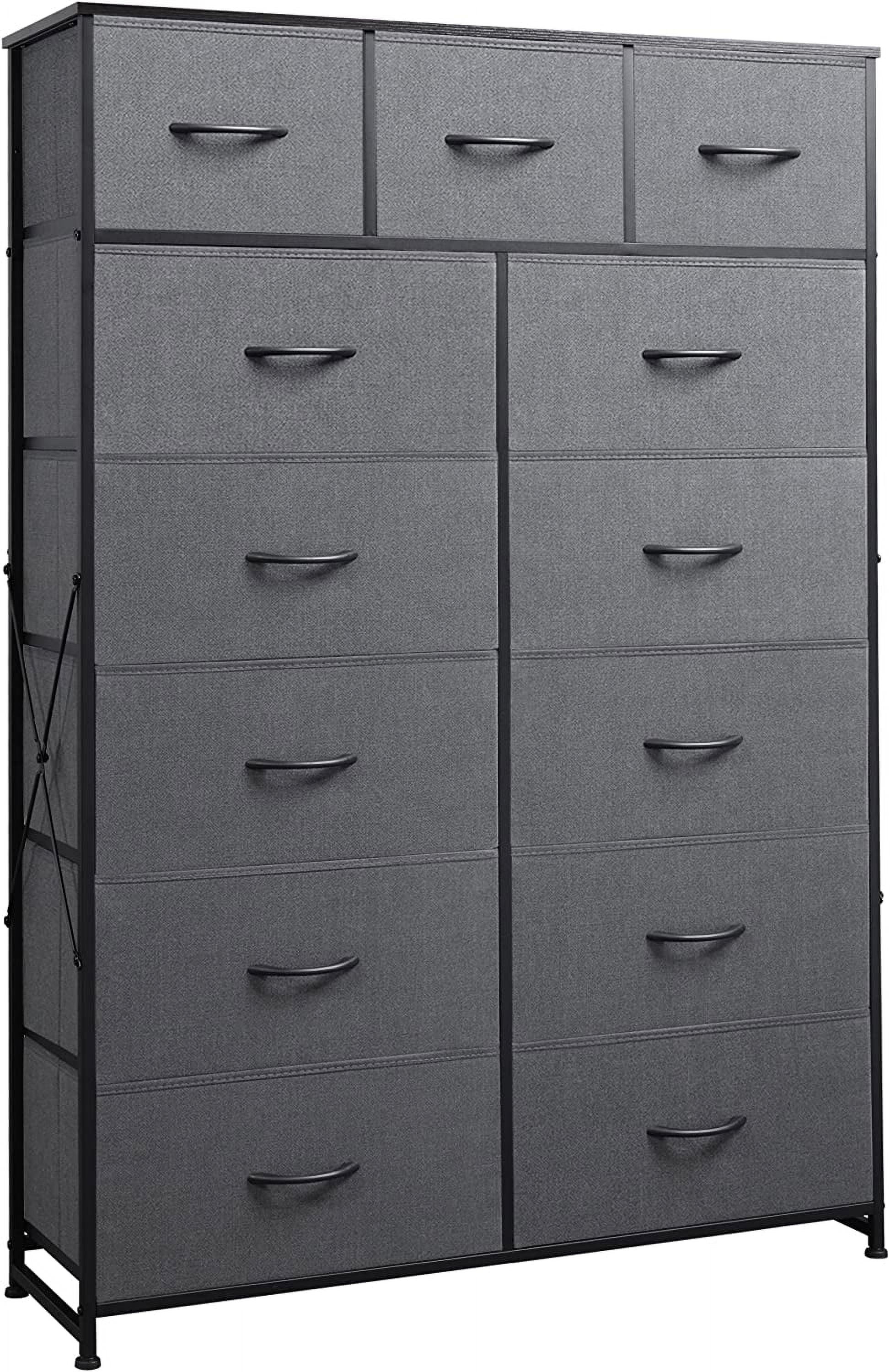 jiok Tall Dresser for Bedroom with 13 Drawers, Storage Dresser ...