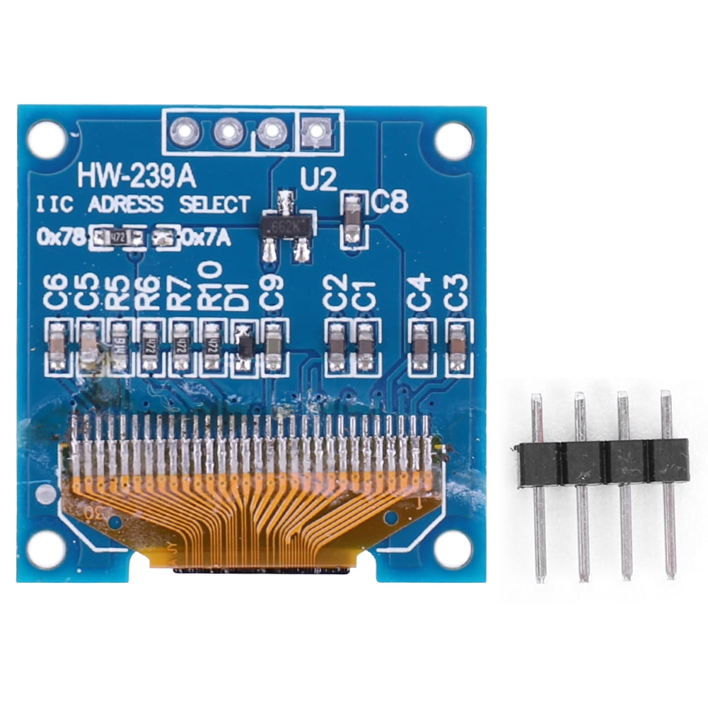 Jixopn 096inch Lcd Module Iic Lcd Screen Board 12864 Pixel For Arduino White