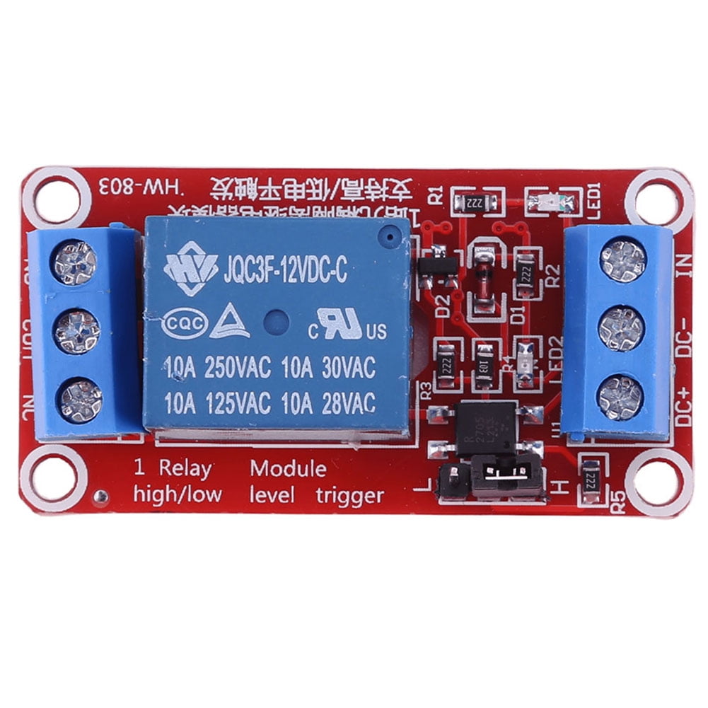 jixopn 1 Channel High Low Level Trigger Relay12V with Optocoupler ...