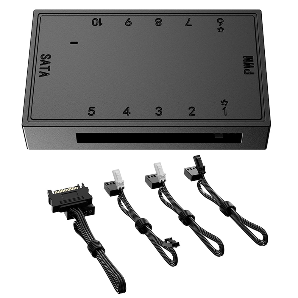 jixopn 1 To 10 Multi Splitter 4 Pin PWM Splitter Adapter HUB SATA ...