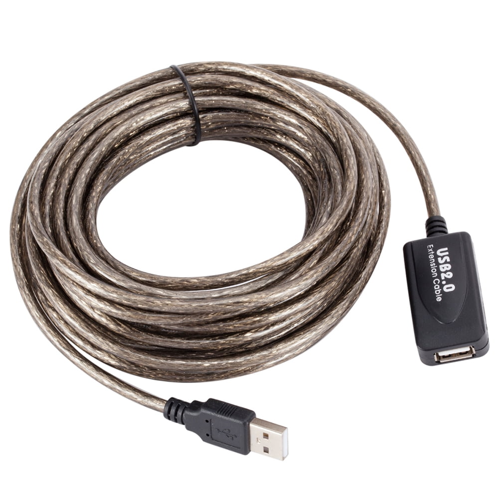 jixopn 10m Active USB 2.0 Extension Repeater Cable A Male to A Female ...
