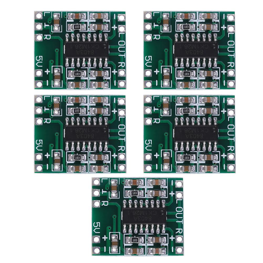 jixopn 2.5V To 5V Power Amplifier Module 2x3W Dual Channel Stereo Power ...