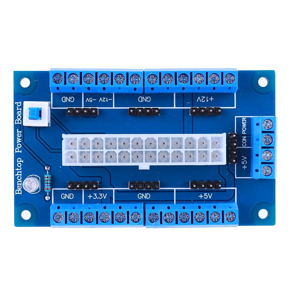 jixopn 24/20Pin Adapter Power Breakout Board Module for ATX DC Power ...