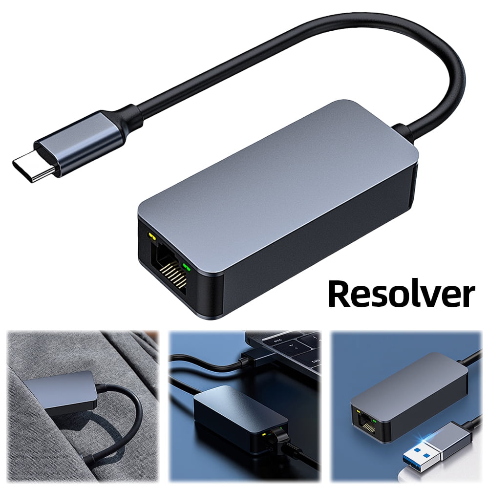 jixopn 2500Mbps USB To RJ45 2.5G Wired Adapter Converter Aluminum ...