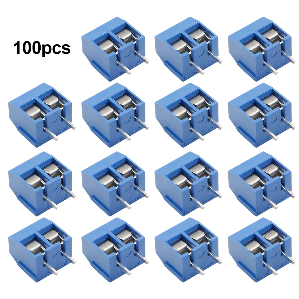 jixopn 50/100 Pcs KF301 2P/3P PCB Mount Screw Terminal Block Connector ...
