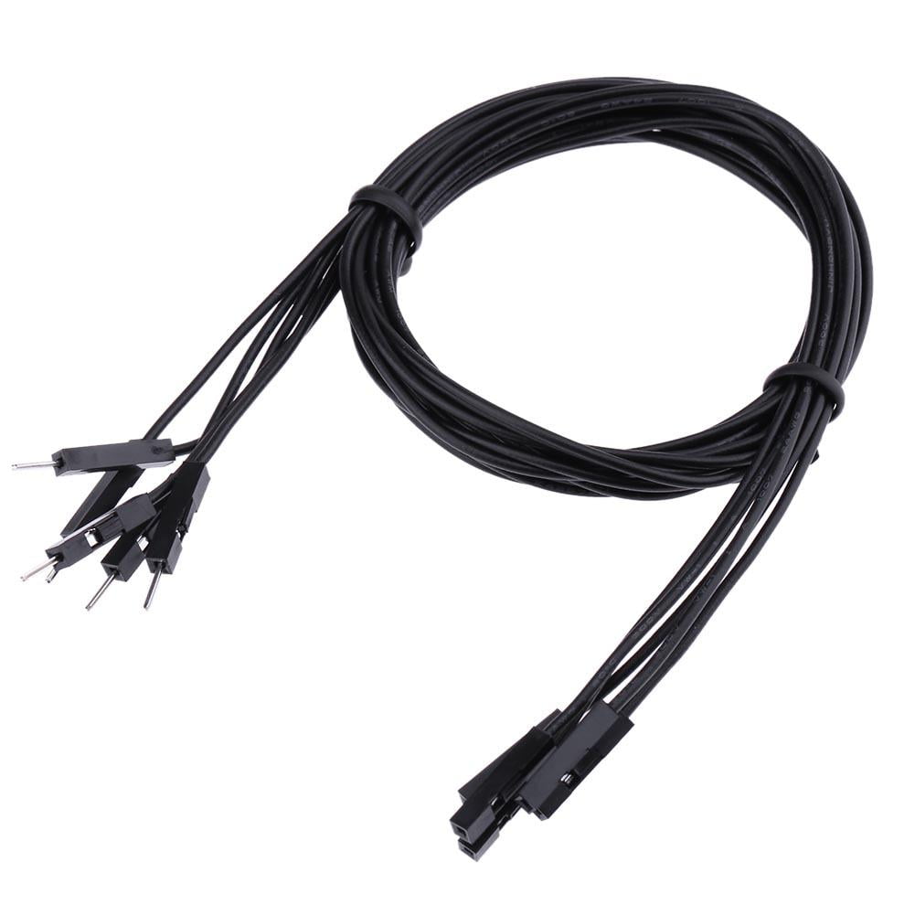 jixopn 5pcs 70cm 1 Pin Dupont Cable Male to Female Terminal Line 3D ...