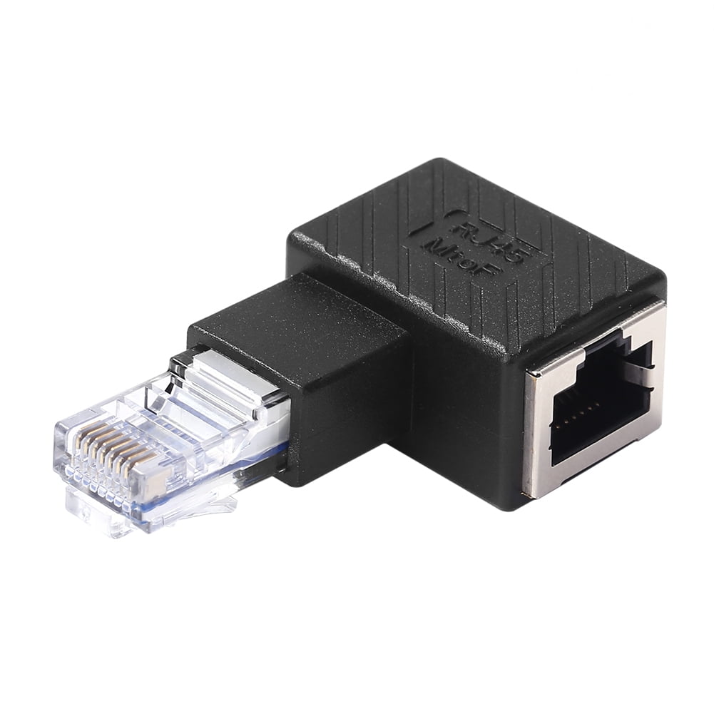 jixopn 90 Degree RJ45 Converter Ethernet Network Adapter Extender Multi ...