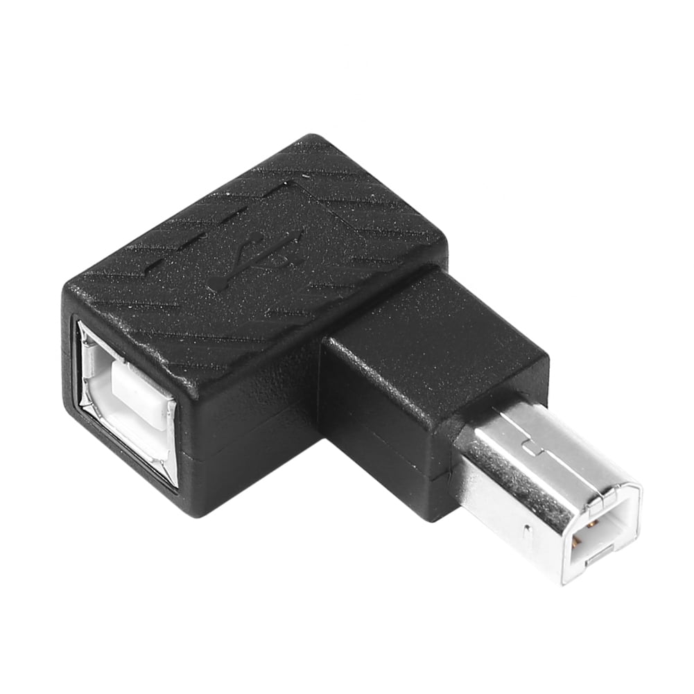 jixopn 90 Degree Right Angled USB Type B Extension Plug Converter for ...