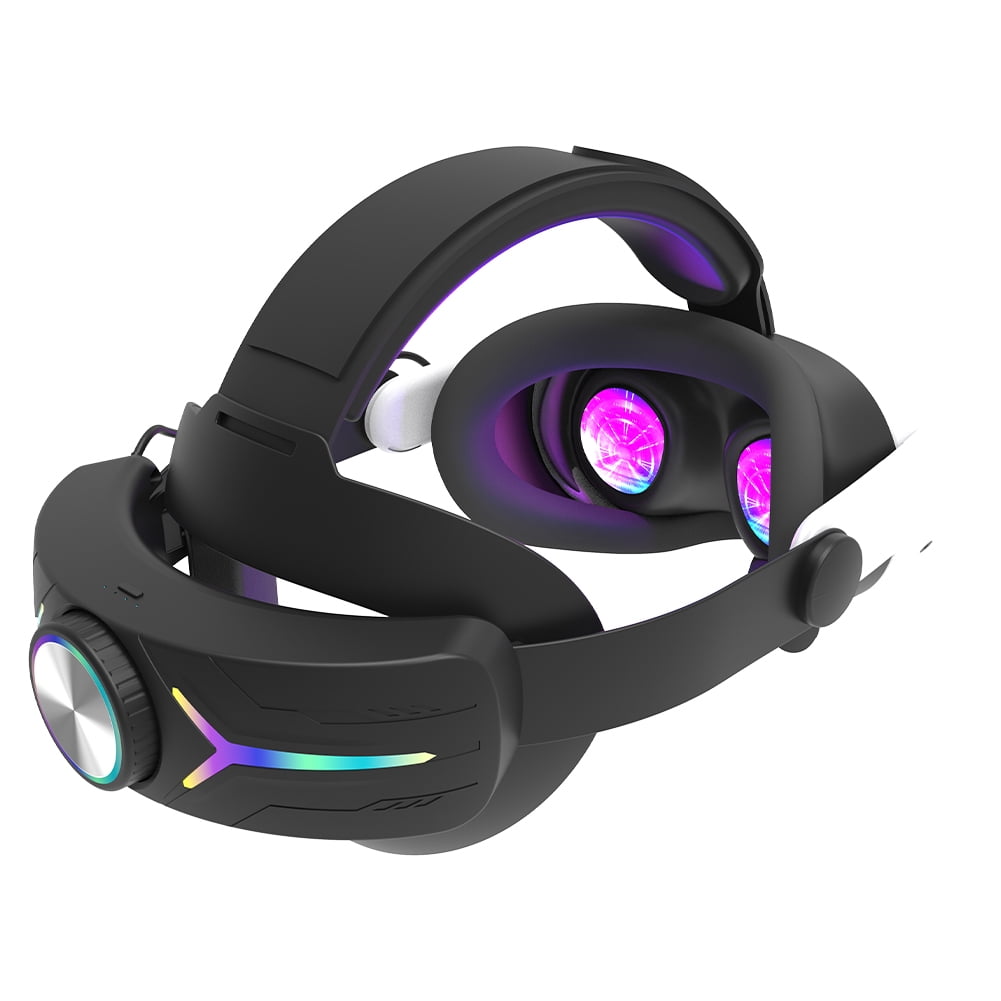 jixopn Adjustable RGB Head Strap with 12000mAh Battery Extend VR ...