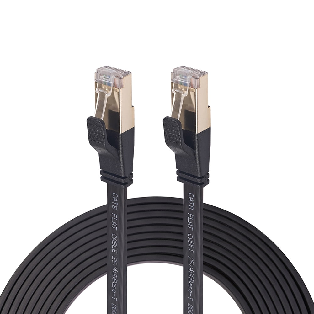 jixopn Cat8 Ethernet Cable with Gold Plated RJ45 Connector SFTP 40Gbps ...