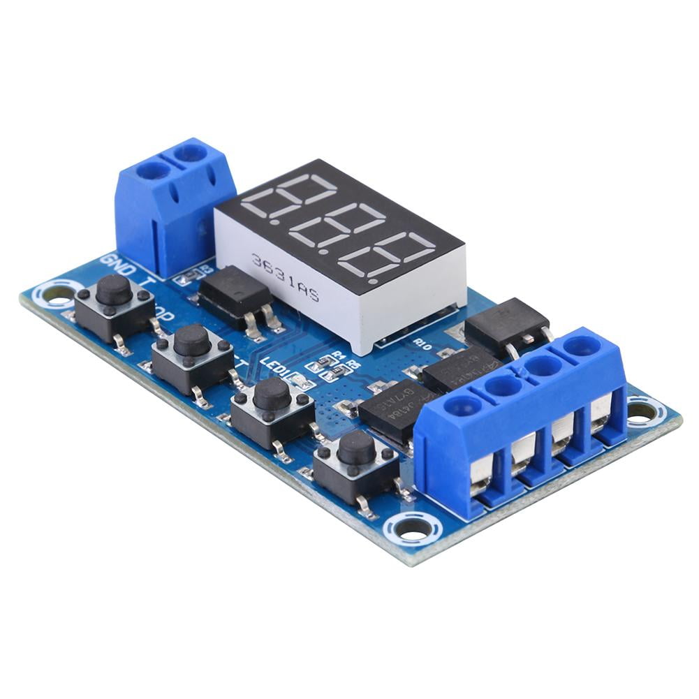 jixopn DC12V 24V Dual MOS Time Delay Trigger Cycle Timer Control Module w/Optocoupler - Walmart.com