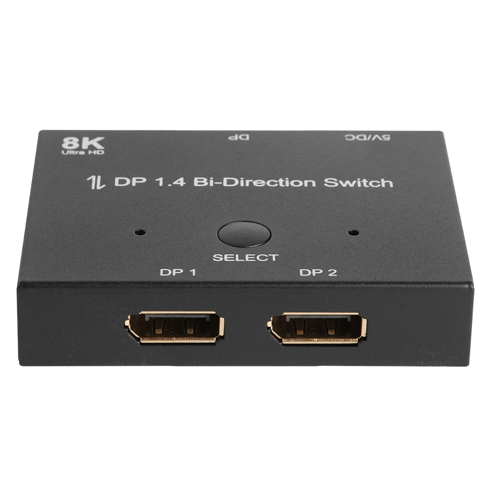 jixopn DP1.4 Displayport Splitter Bi-Direction 1x2/2x1 Switcher Adapter ...