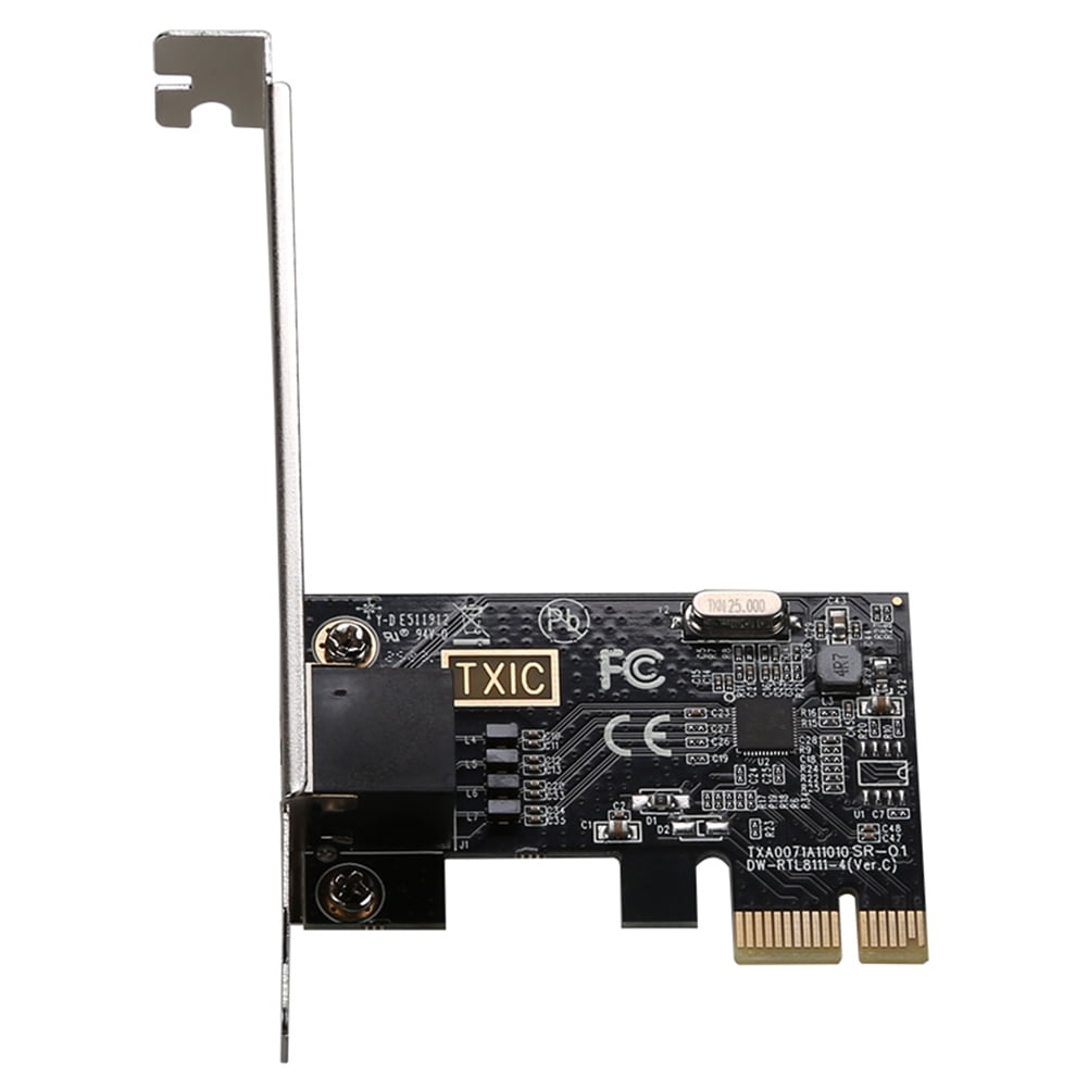 jixopn Gigabit Ethernet PCI Express PCI-E Network Card 1000Mbps RJ-45 ...