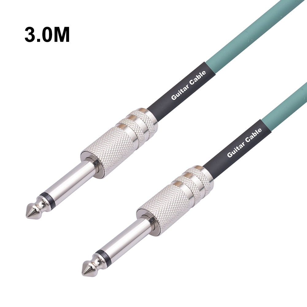 jixopn Guitar Instrument Cable 6.35mm Jack Stereo Audio Cable Metal ...