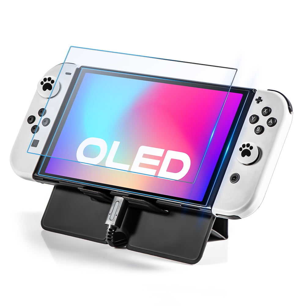 jixopn Heighten Stand Base with Tempered Film Rocker Cap for Rog Ally ...